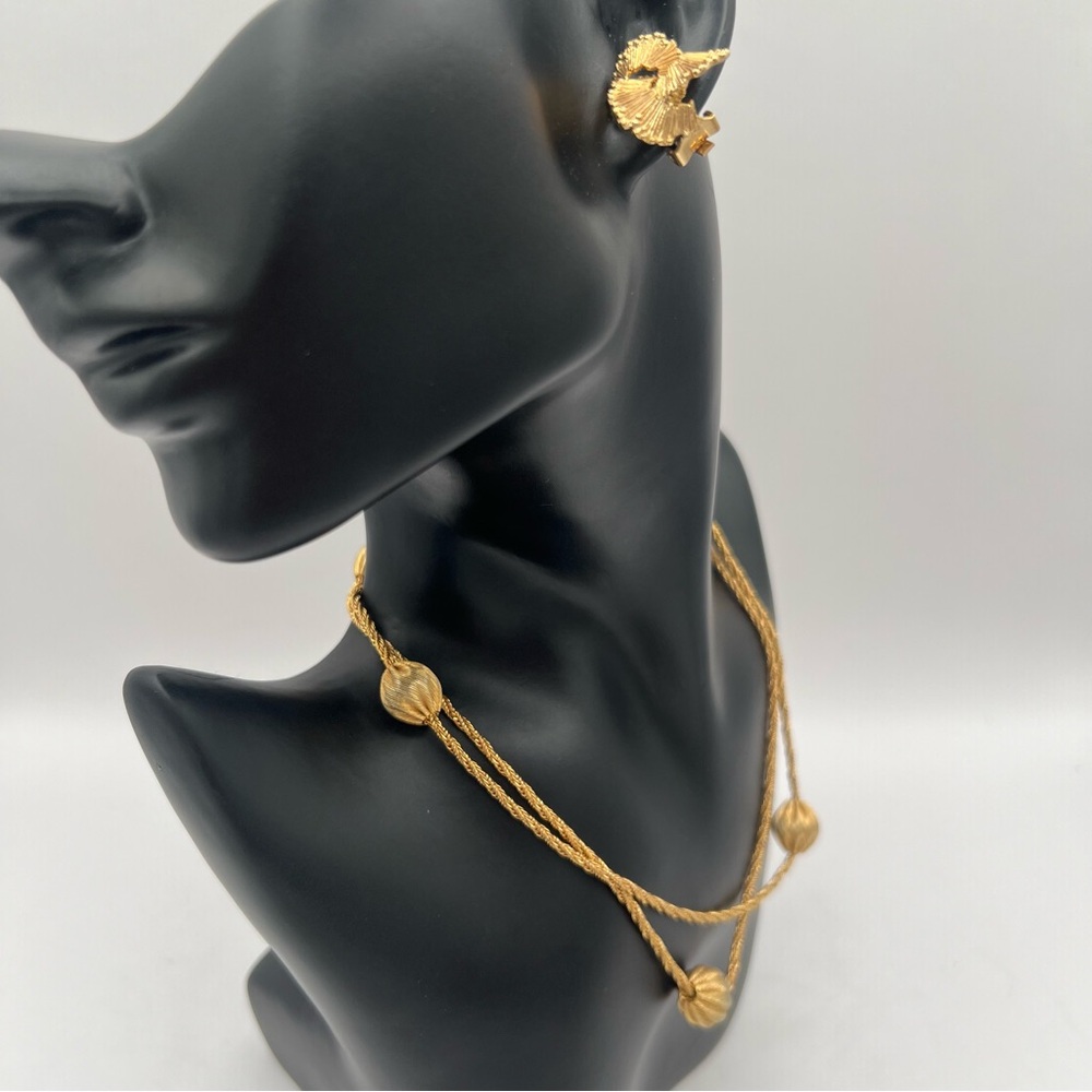 Rare Vintage Grosse 1968 Germany Necklace And Earrings - Gem